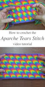 Learn The Crochet Apache Tears Stitch - CrochetBeja
