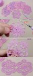 Crochet Easy Flower Motif Tutorial - CrochetBeja