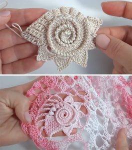 Crochet Spiral Flower Motif: A Beautiful Creation - CrochetBeja