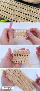 Crochet Star Lace Stitch: A Stunning Openwork Design - CrochetBeja