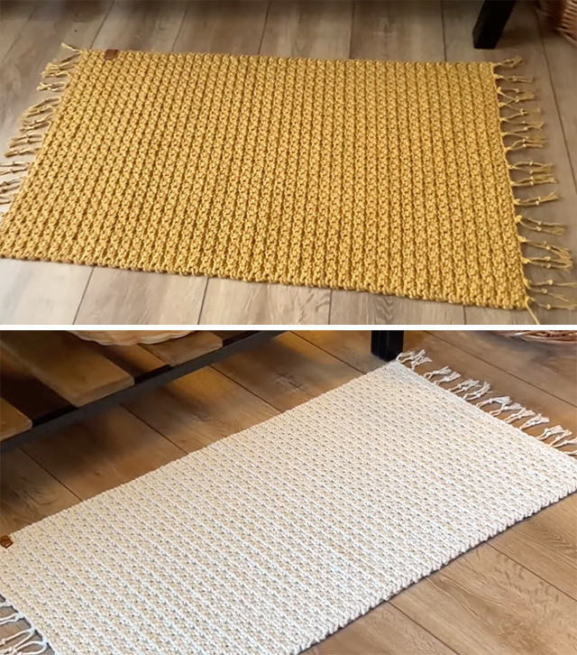 Crochet Rectangle Rug: Step-by-Step Guide - CrochetBeja