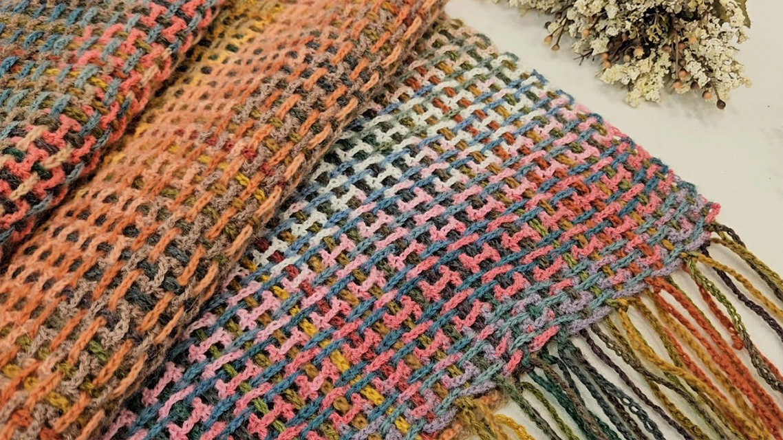 Crochet Woven-Looking Shawl: A Stylish Project - CrochetBeja
