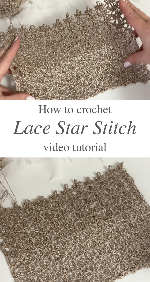 Crochet Lace Star Stitch: A Delicate Pattern - CrochetBeja