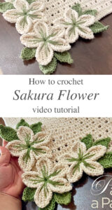 Crochet Sakura Flower: A Timeless Blossom in Yarn - CrochetBeja